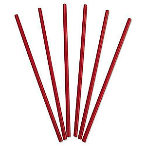 Dixie GW104 Wrapped Giant Straws 10 1/4-Inch Polypropylene Red 300/Box 4 Boxes/Carton