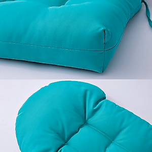 Enipate Adirondack Chair Cushions Set of 2, Weather Resistant Patio Chair Cushion for Adirondack, Thicken Outdoor Seat Pads High Back Rocking Chair Cushion