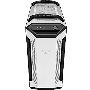 ASUS TUF Gaming GT501 White Edition Mid-Tower Computer Case for up to EATX Motherboards with 2 x USB 3.1 Front Panel, Smoked Tempered Glass, Steel Construction, and Four Case Fans