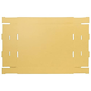 Lineco, RTA Record Storage Carton, 12x15x10 Inch, Archival Acid-Free Buffered Double Layered Panels, No Adhesive or Tools Needed (Pack of 5) Tan