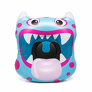 BigMouth Inc Large 48" Inflatable Snow Tube for Kids and Adults, Durable Winter Toy for Tubing & Sledding - Ice Monster