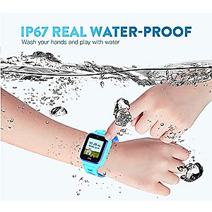 Vowor Kids Smart Watch, 4G WiFi GPS LBS Tracker SOS Emergency Call Video Chat Children Smartwatches, IP67 Waterproof Phone Watch for Boys Girls Age 3Years+, Compatible with Android/iPhone iOS (Blue)