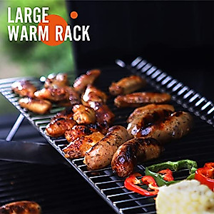 MFSTUDIO Oversize Charcoal Grill, Easy Clean with 794 SQ.IN. Extra Large Cooking Area, BBQ Grill For Outdoor Camping and Family & Friends Gathering, Black