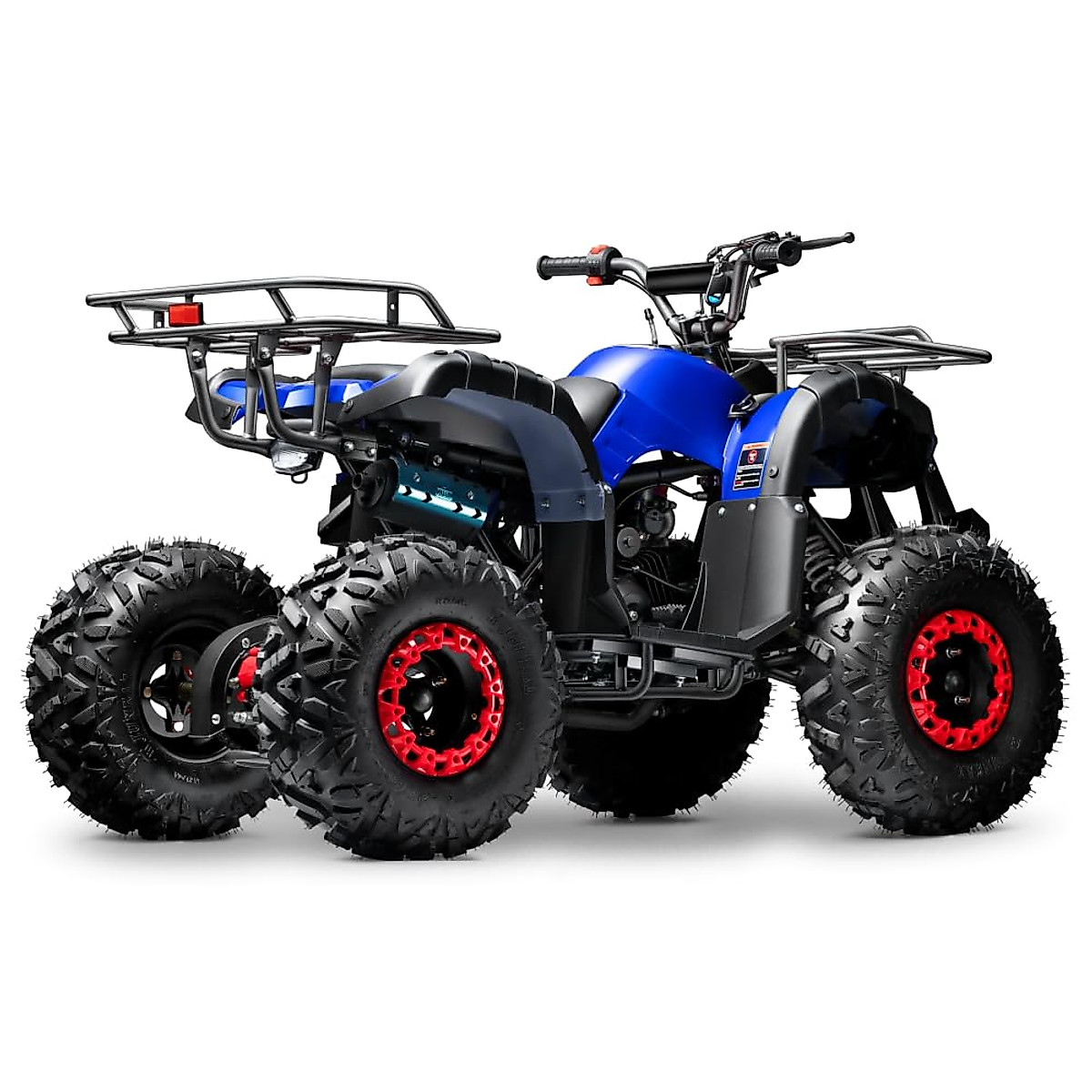 SEANGLES Gas 125cc ATV Quad 4 Wheeler for Adults and Kids ATV with Off-Road Tires - 220lbs Weight Capacity - Tested and Fully Assembled (Red)