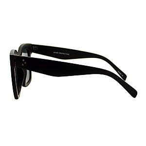 Womens Oversized Fashion Sunglasses Big Flat Square, Matte Black, Size One Size