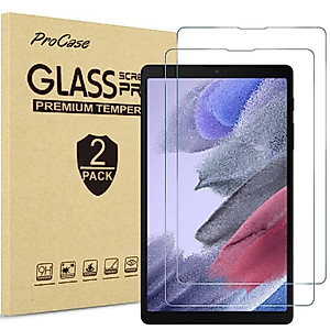 ProCase [2 Pack] Galaxy Tab A7 Lite 8.7 Inch 2021 Screen Protectors T220 T225 T227, Tempered Glass Screen Film Guard for Samsung Galaxy Tab A7 Lite 8.7" 2021 Release SM-T220 SM-T225 SM-T227