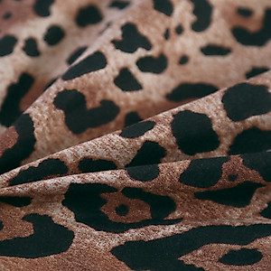 SDY 4PCS Leopard Bedding Sheets Queen Size Leopard Print Sheet Set Included 1 Fitted Sheet with 14'' Deep Pocket + 1 Top Flat Sheet + 2 Pillowcases for Kids Boys Girls (Leopard,Queen)