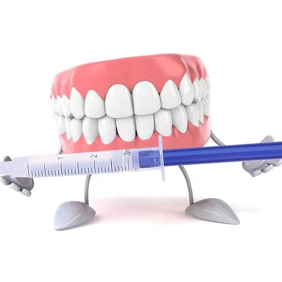 Teeth Whitening Kit (10) Gel (2) Trays (1) White LED Light Best Dental 44% Lightens Teeth Dramatically and Safely