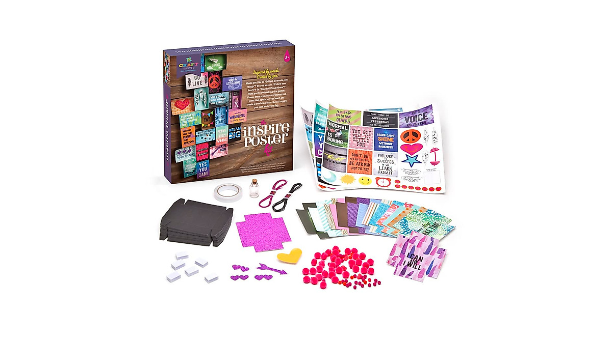 Craft-tastic Inspire Poster Kit | Create Unique Art Ages 8+