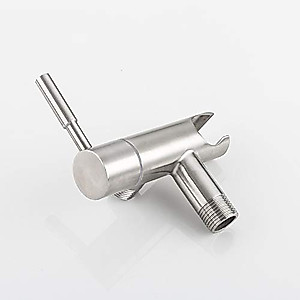 ZLOCYIVHE Handheld Bidet Sprayer Single Cold 304 Stainless Steel Portable Cloth Diaper Washer Shower Sprayer Set Wall Mounted Bathroom Shower Bidet Tap for Toilet Cleaning, Personal Hygiene