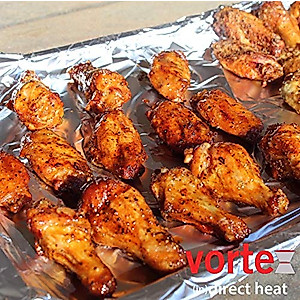 VORTEX (IN)DIRECT HEAT for Charcoal Grills, Medium Size - For Weber Kettle 22 26.75 WSM Smokey Mountain XL Kamado XL Big Green Egg