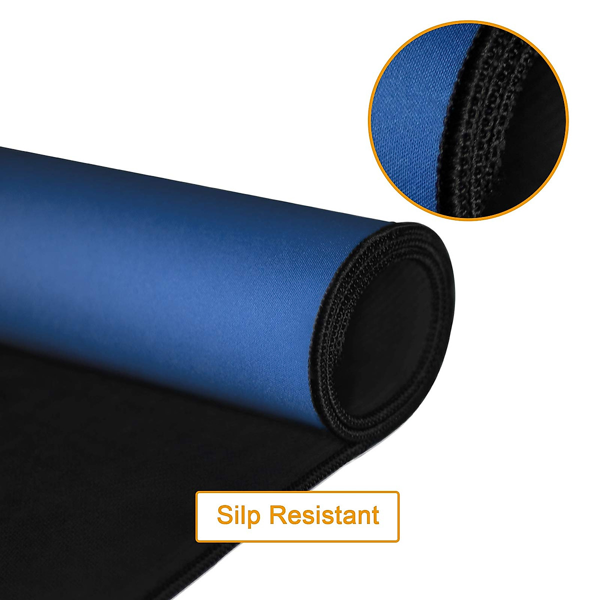 plusvivo Mahjong Mat Anti Slip and Noise Reduction Table Cover for Mahjon Paigow Poker Dominos 32.6" x 32.6"(83cm x 83cm) Blue