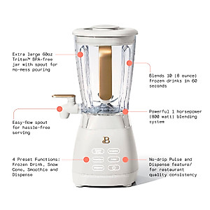 Beautiful by Drew Slush Crush Frozen Drink Maker (White)