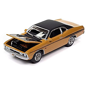 Johnny Lightning 1964 Dodge 330 Tribute Blue 1971 Dodge Demon GSS Brown Black Roof, Hood Stripes Release 3 Mr.Norms Set of 2 Cars Limited Edition to 2004 Pieces Worldwide 1/64 Diecast Model Cars