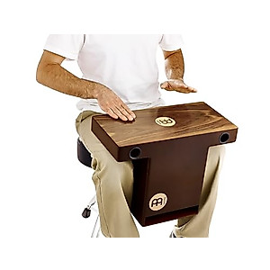 Meinl Slaptop Cajon Box Drum with Internal Snares and Forward Projecting Sound Ports - NOT MADE IN CHINA - Walnut Playing Surface, 2-YEAR WARRANTY (TOPCAJ2WN)