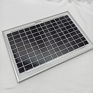 Mosfine Solar panels,10W 18V Solar Panel High Efficiency Module Power for Battery, Boat, Gate Opener, Chicken Coop, Off-Grid Applications.