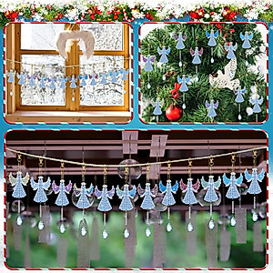 Riceshoot 12 Pcs Bereavement Gift Diamond Painting Kits for Sympathy Memorial Gift Diamond Painting Keychain Sympathy Gift for Loss of Loved One Remembrance Decor(Angel)