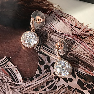 Fashion jewelry designer rhinestone gold tone bridal costume dangle drop earrings for women