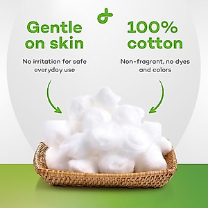 Dealmed 1000 ct. Cotton Balls for Face, Makeup, Medical Uses, & DIY Crafts | Non-Sterile Bulk Pack | Resealable Zip-Locked Bag | 100% Pure Cotton, Soft, Absorbent, Gentle (Pack of 1)