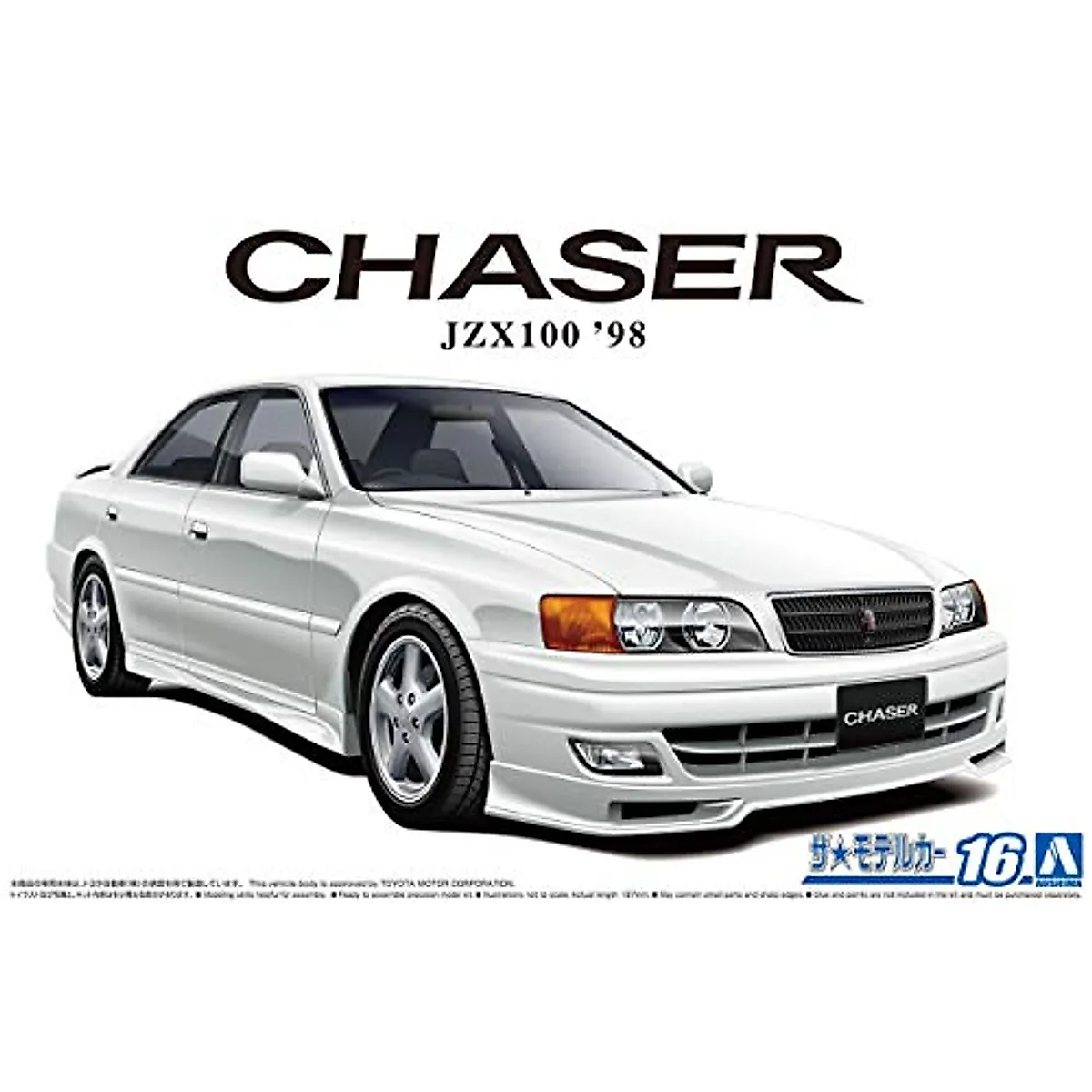 Aoshima 58596 The Model Car 016 Toyota JZX100 Chaser Tourer V 1998 1/24 Scale Kit