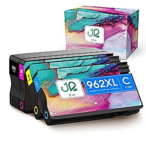 J2INK Remanufactured Ink Cartridge Replacement for HP 962XL 962 4 Pack Ink Cartridge Combo Pack 3JA03AN 3JA00AN 3JA01AN 3JA02AN OfficeJet Pro 9025 9020 9018 9015 9010