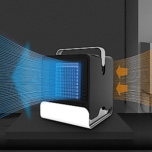 Air Cooler, Evaporative Air Cooler& Portable Air Conditioner/Humidifier Mini-negative Ion USB Air Conditioning Fan, Desktop Cooler Office Refrigeration Strong, Low Noise Design with Night Lights