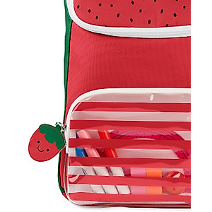 Skip Hop Back to School Big Kid Backpack and Mealtime Set, Strawberry