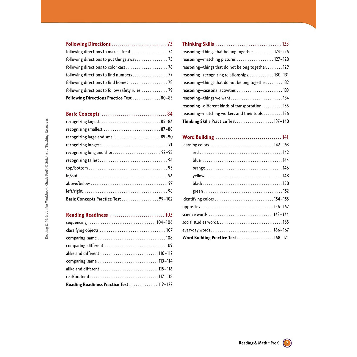 Scholastic Pre-K Reading & Math Jumbo Workbook