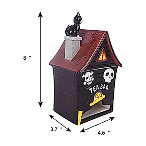 Vencer Ceramic Tea Bag Caddy/Tea Bag Holder,Tea Bag Organizer,Ceramic Tea Storage,Tea Accessories,VHT-001