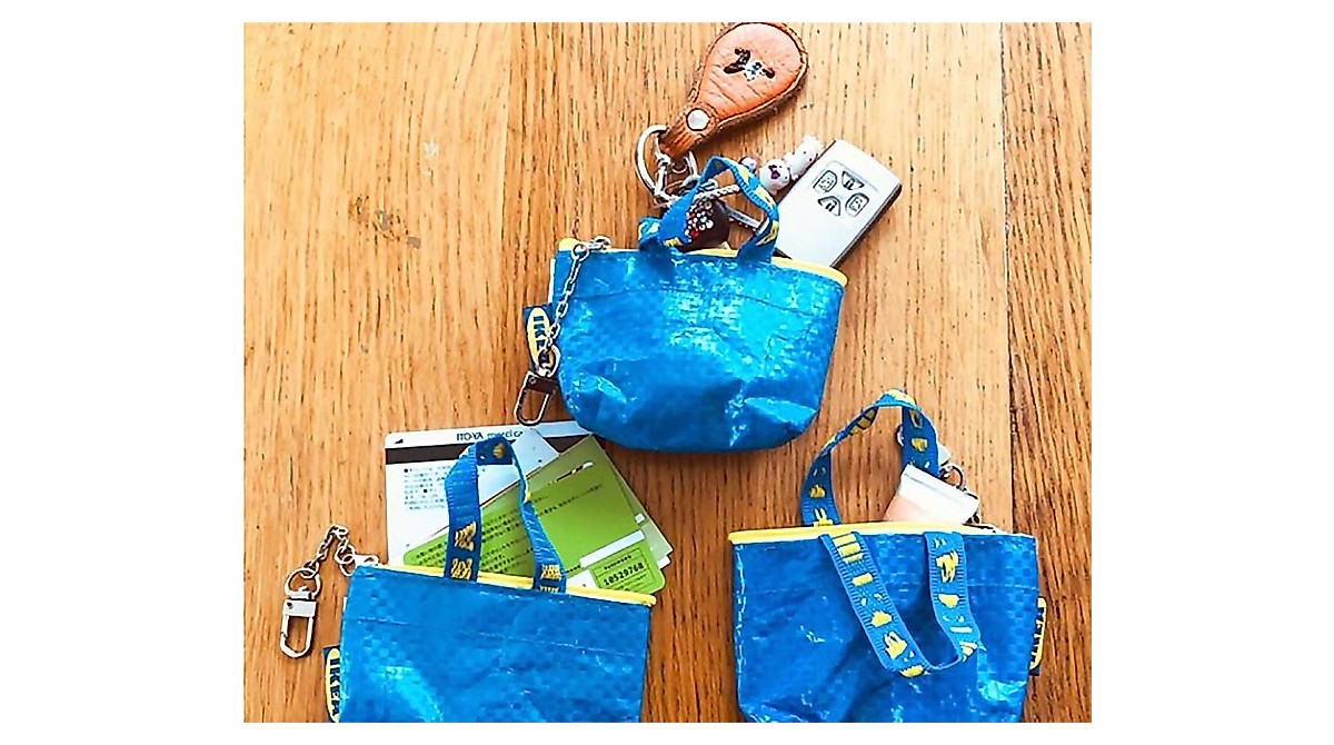 IKEA KNOLIG Key & Coin Purse – Compact Blue Organizer for Keys and Coins