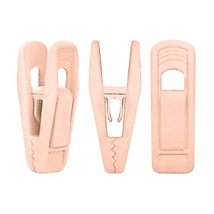 Andiker 20PCS Pink Velvet Hanger Clips, Non-Slip Strong Finger Flocked Clips for Thin Velvet Hangers Suit Pants Trousers Skirt
