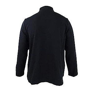 Karen Scott Women's Sport French Terry Ribbon-Trim Jacket Black Size Medium