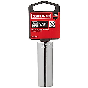 CRAFTSMAN Deep Socket, SAE, 3/8-Inch Drive, 5/8-Inch, 6-Point (CMMT43335)