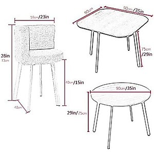 Office Reception Room Club Table and Chair Set,Nordic Negotiation Table and Chair,Business Conference Room Coffee Table Suitable for Conference Meeting Areas, (Color : Blue Square Table)