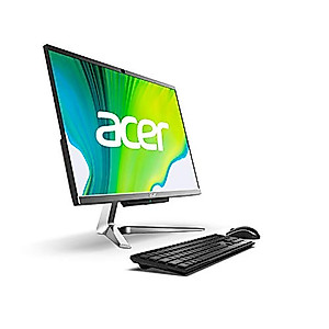 Acer Aspire C24-963-UR14 AIO Desktop, 23.8" Full HD Display, 10th Gen Intel Core i5-1035G1, 12GB DDR4, 512GB NVMe M.2 SSD, 802.11ac WiFi 5, Wireless Keyboard and Mouse, Windows 10 Home