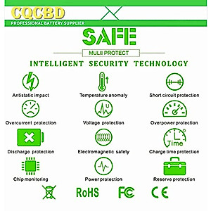 CQCBD 75+ Laptop Battery for Lenovo ThinkPad E430 E431 E435 E440 E445 E531 E535 E545 B590 E530 E540 Y480 Y580 G480 G490 45N1048 45N1049 45N1043 45N1042 0A36311 L11L6Y01 L11L6F01 L11L6R01