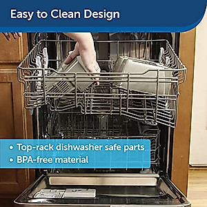 PetSafe Multi-Tier Pet Fountain – Large Waterer Great for Cats and Dogs – 2 Heights to Drink From – Great for Senior Pets – 100 Oz Water Capacity – Fresh, Filtered Water