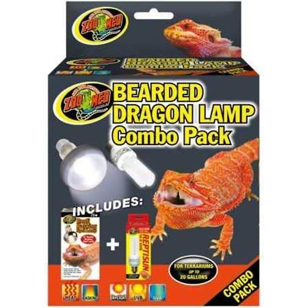 Zoo Med Bearded Dragon Lamp Combo Pack (Two Pack)