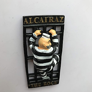 Alcatraz Island San Francisco USA Refrigerator Magnet 3D Travel Sticker Souvenirs Collection,Home & Kitchen Decoration USA Fridge Magnet from China