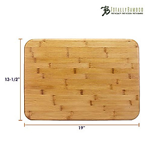 Totally Bamboo Bamboo Big Easy Chopping Block, 19" x 13.5"