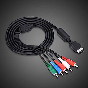 Diydeg Audio Cables, AV Multi Out Video Cable, Audio Cable for PS2 Connect to HDTV or EDTV for PS2 PS3