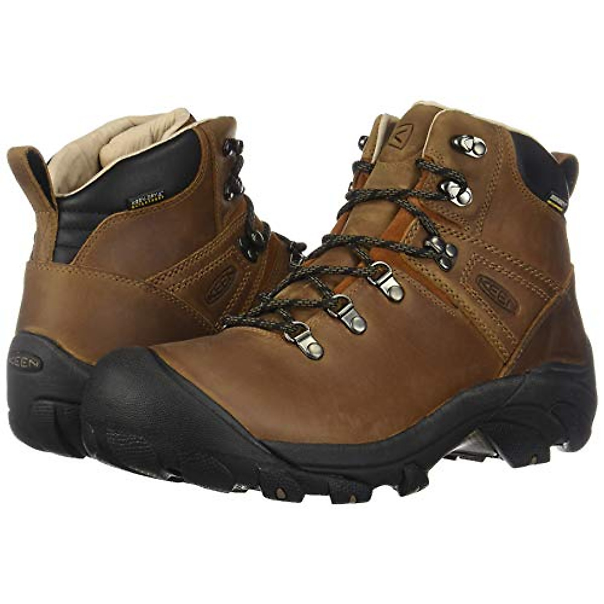 KEEN Men's Pyrenees Mid Height Waterproof Hiking Boots, Syrup, 12