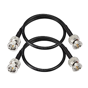 Superbat 3G/6G HD SDI Cable BNC Cable 1ft Thin Short SDI Cable (Belden 1855A) Supports HD-SDI/3G-SDI/4K/8K Camera Recorder Precision SDI Video Cable (2pcs)