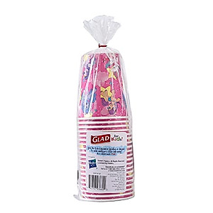 Glad for Kids My Little Pony Paper Cups | My Little Pony Super Stars Kids Drinking Cups | My Little Pony Unicorn Paper Cups for Everyday Use, 9 oz Paper Cups 20 Ct