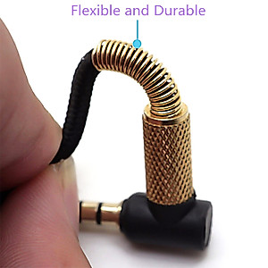 Aquelo Q701 Replacement Audio Cord Mini XLR 3Pin to 3.5mm Cable Compatible AKG Q701 K702 K712 K7XX K241S MK2 K240 K245 K275 K371BT M220 K141 K171 K175 K181 K182 Headphones (L-Shape), Black, 120cm/4ft