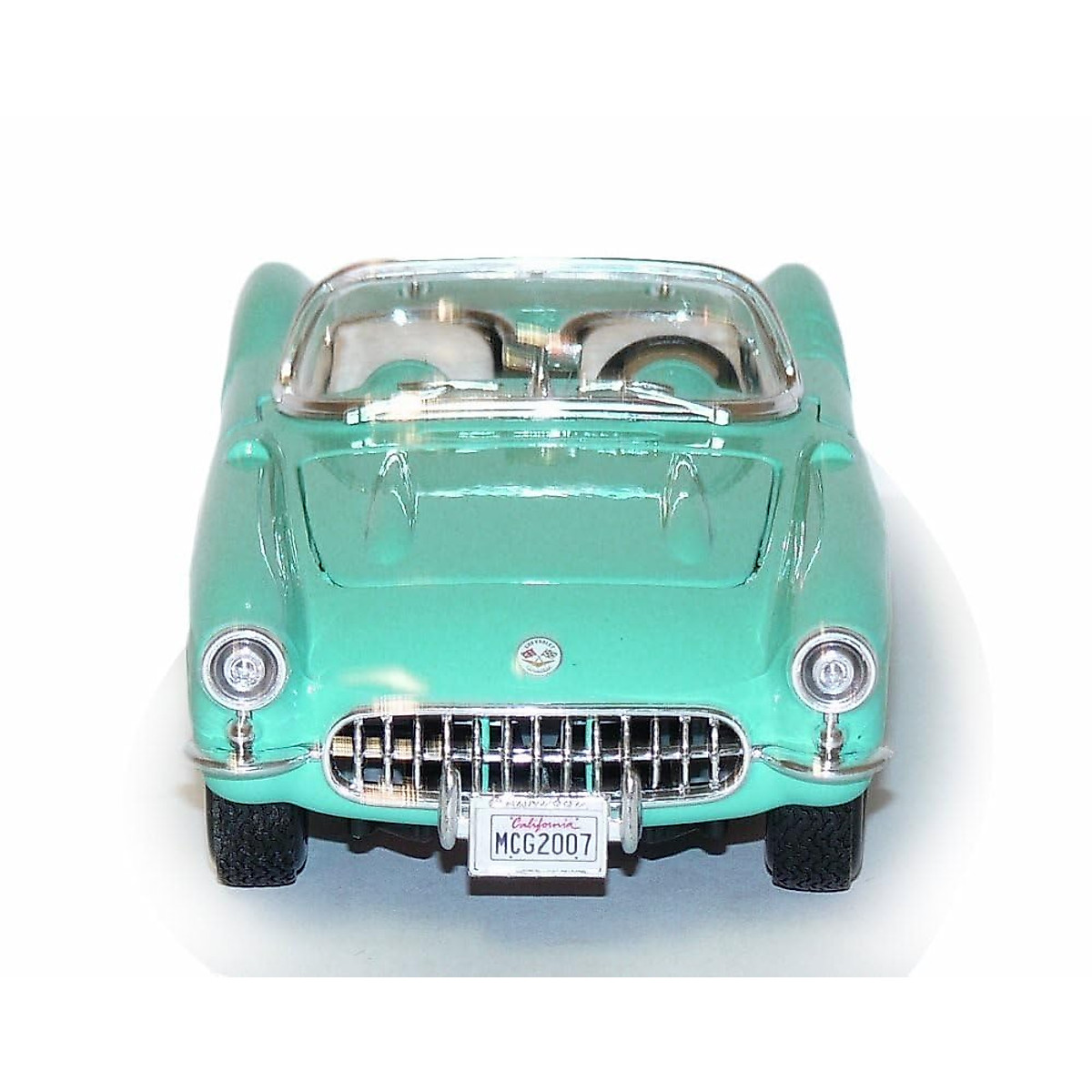 Maisto 1957 Chevy Corvette Convertible, Turquoise Special Edition 31275 - 1/24 Scale Diecast Model Toy Car