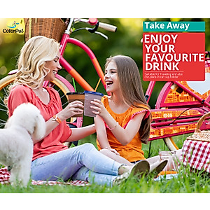 COLORPUL Kids Cups with Straws and Lids- 9 Packs 16 oz- Color Changing Cups - Thick Reusable Insulated Plastic Cups with Straws for Coffee, Smoothie Cups