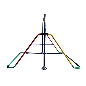 Kids Jungle Gymnastics Expandable Junior 4 in 1 Training Monkey Horizontal Bars Climbing Tower Child playset Training Pull Up Gym with Swing, Trapeze Ring and Basketball Stand with 3 Balls Set.