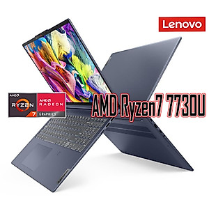Lenovo IdeaPad Slim 5 16" WUXGA FHD Touch Laptop, 8-Core AMD Ryzen 7 7730U, 16GB RAM, 512GB SSD, Fingerprint Reader, FHD Webcam, Wi-Fi 6, Windows 11 Home, w/HDMI Cable