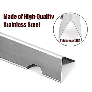 Outspark 66033 Grill Flavorizer Bars for Weber Genesis II E-410/LX E-440 S-440 Series Gas Grills,Replacement Parts for Weber Genesis II 400 Series,66796 66030 Flavor Bars(7 Pack Stainless Steel)